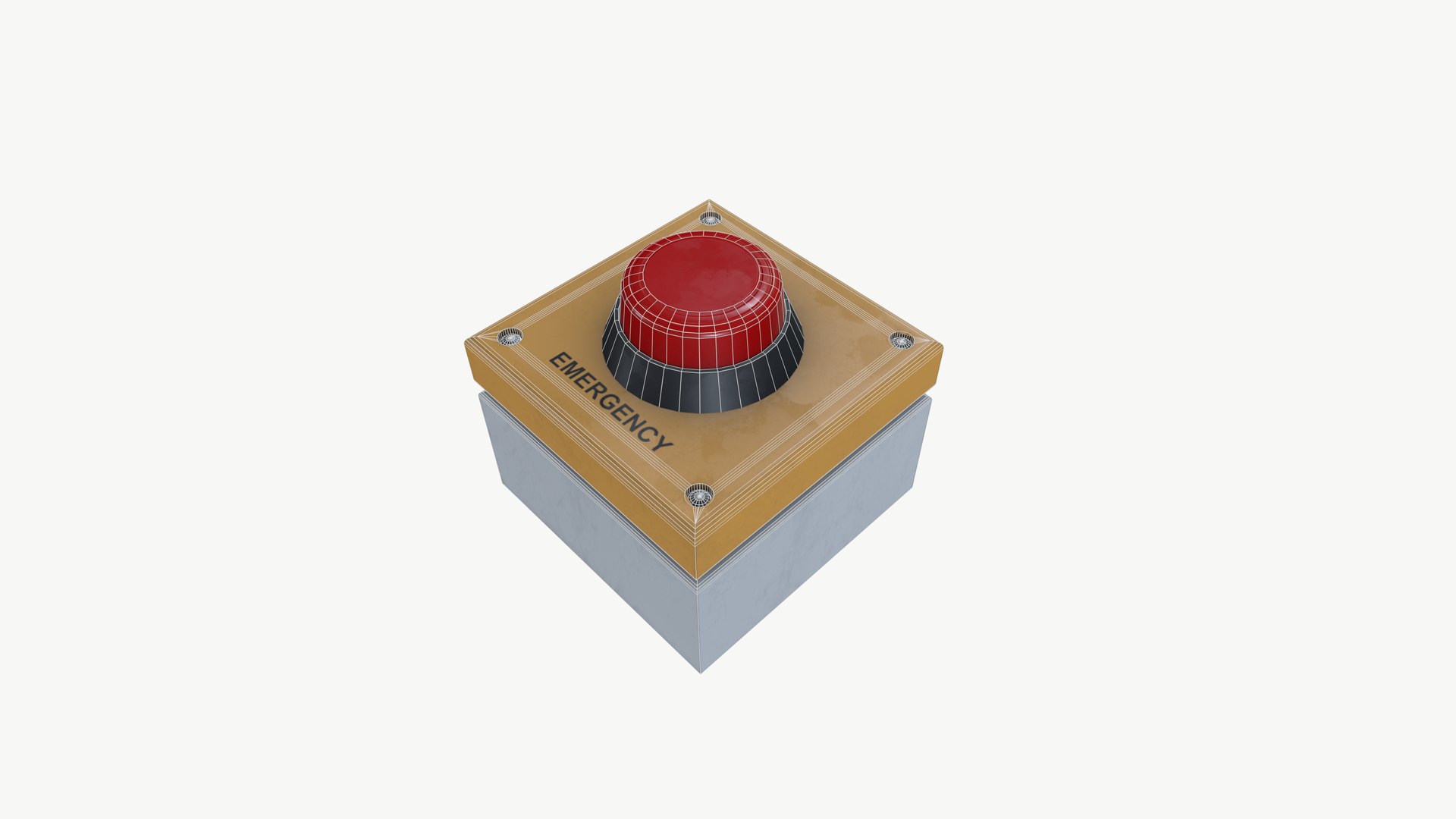3D Emergency Button - TurboSquid 2333089