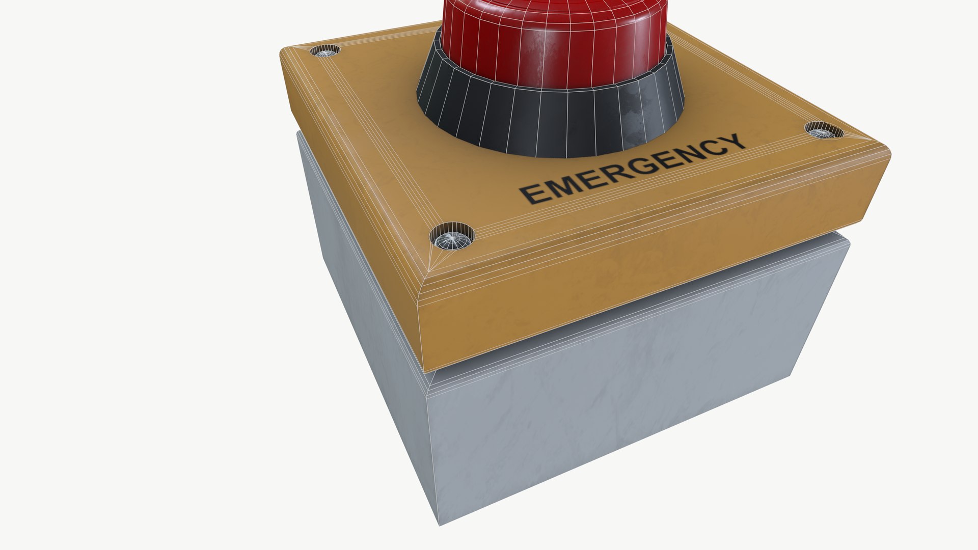 3D Emergency Button - TurboSquid 2333089