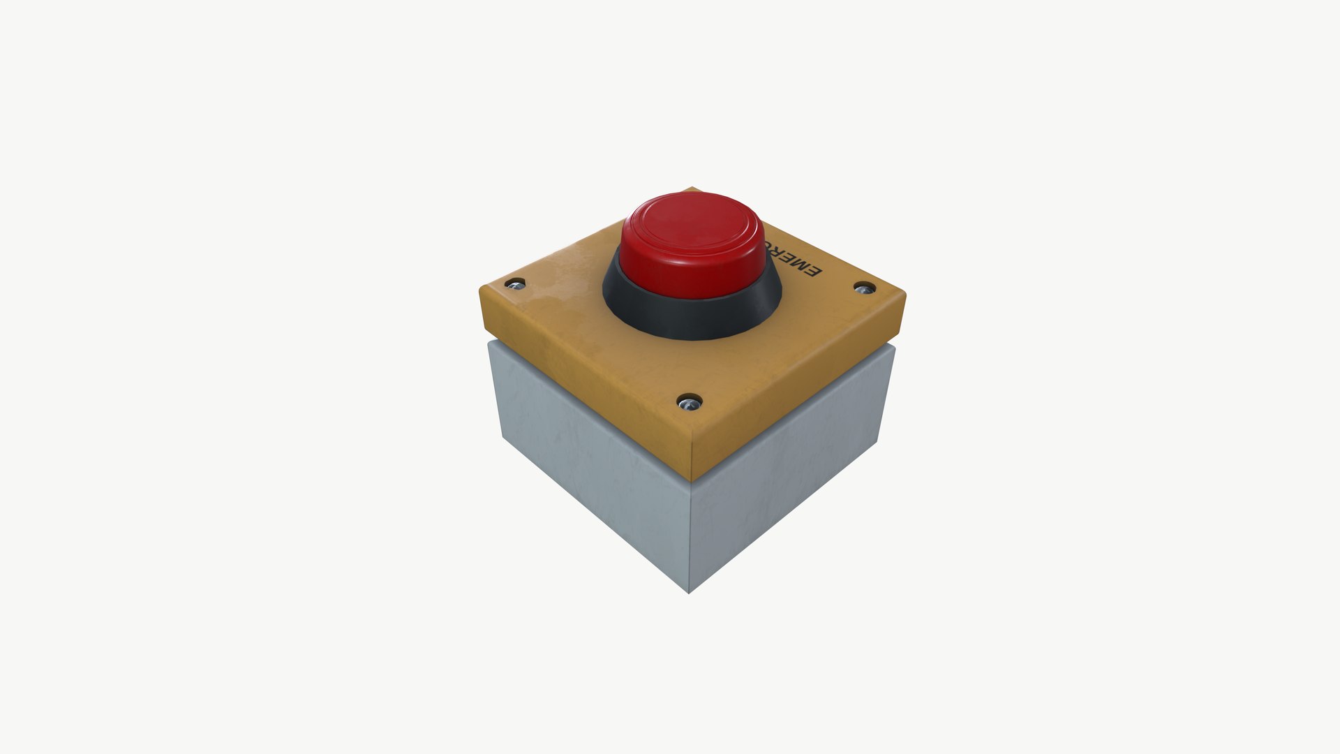3D Emergency Button - TurboSquid 2333089