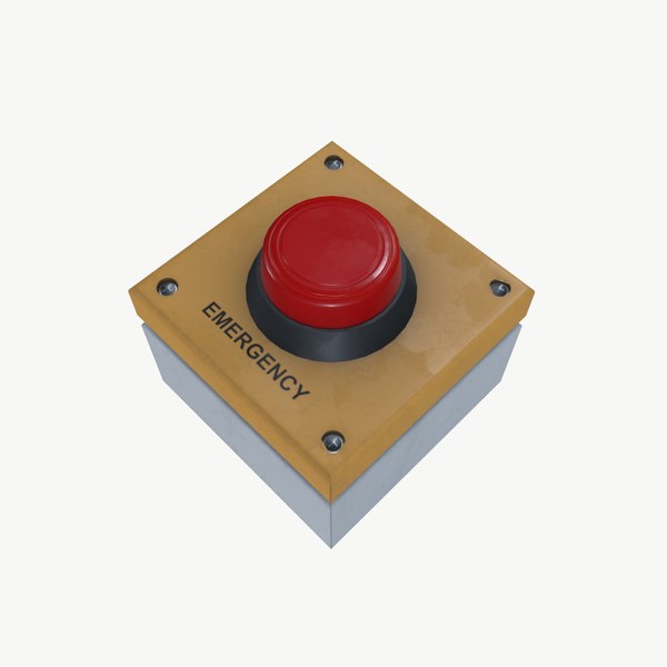 modelo 3d Botón de emergencia - TurboSquid 2333089