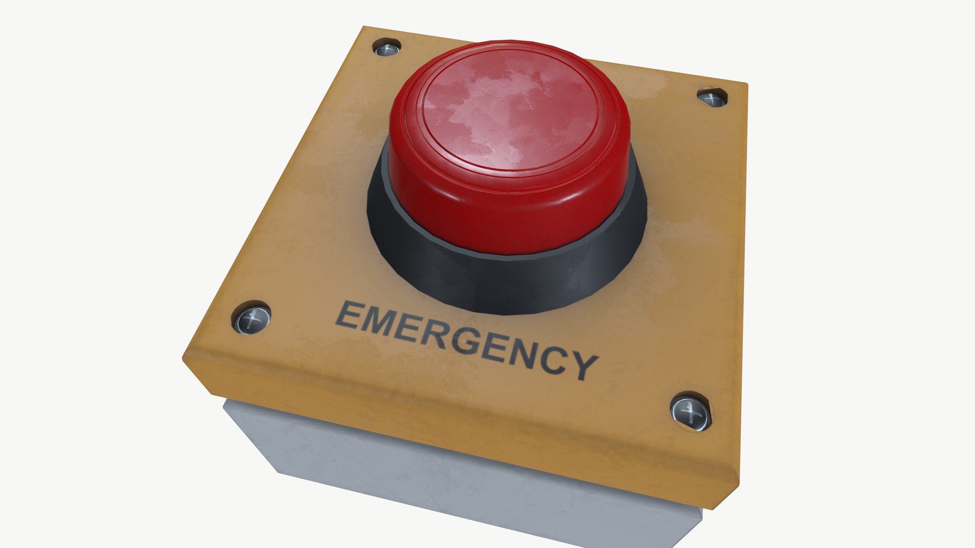 3D Emergency Button - TurboSquid 2333089