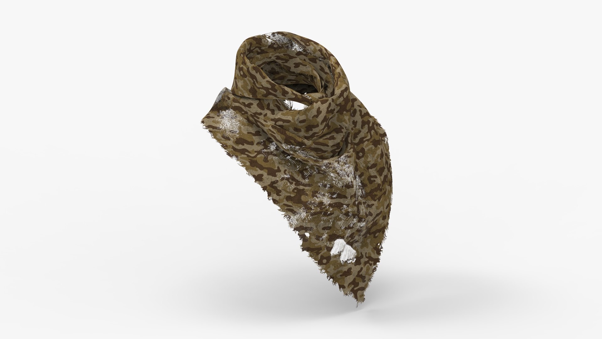 3D Model Worn Scarf - TurboSquid 2197182