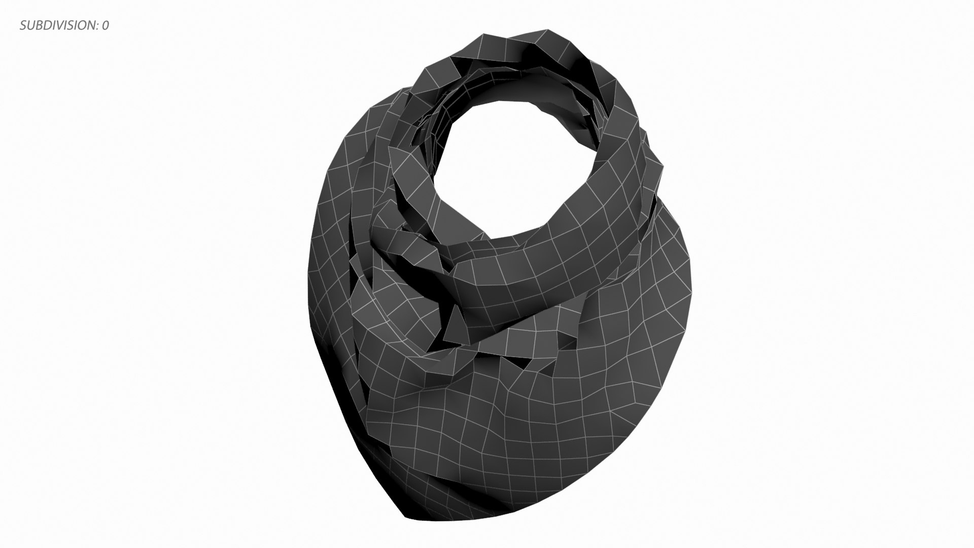 3D Model Worn Scarf - TurboSquid 2197182