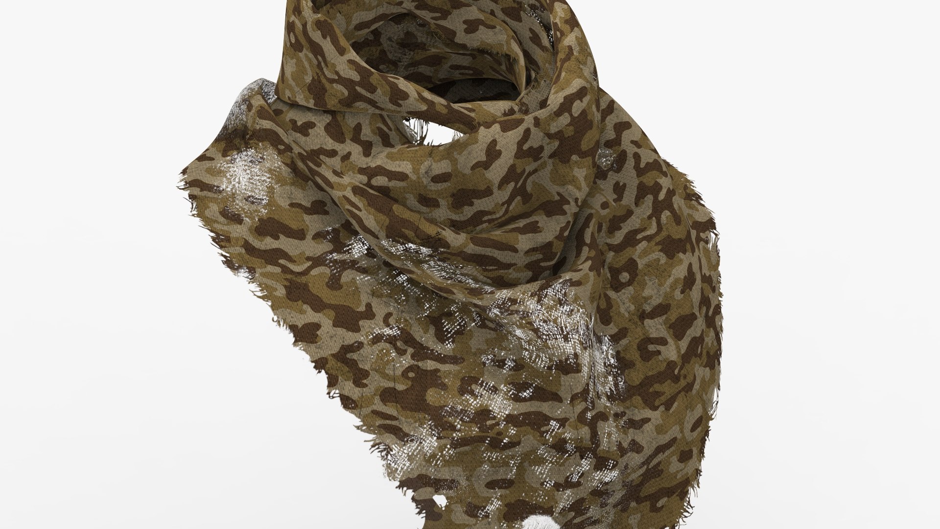 3D Model Worn Scarf - TurboSquid 2197182
