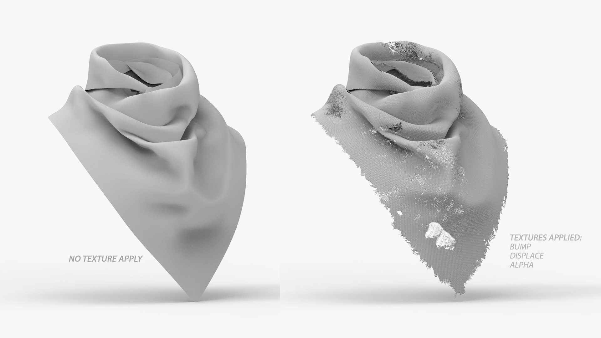 3D Model Worn Scarf - TurboSquid 2197182