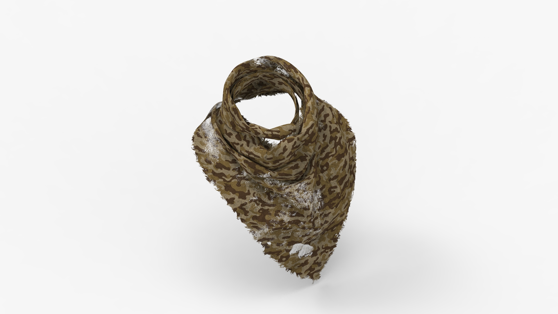 3D Model Worn Scarf - TurboSquid 2197182