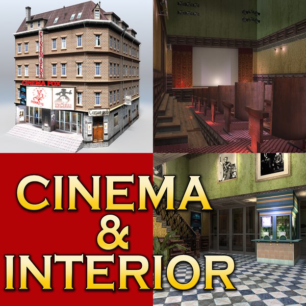 Cinema Building 3D Models for Download | TurboSquid