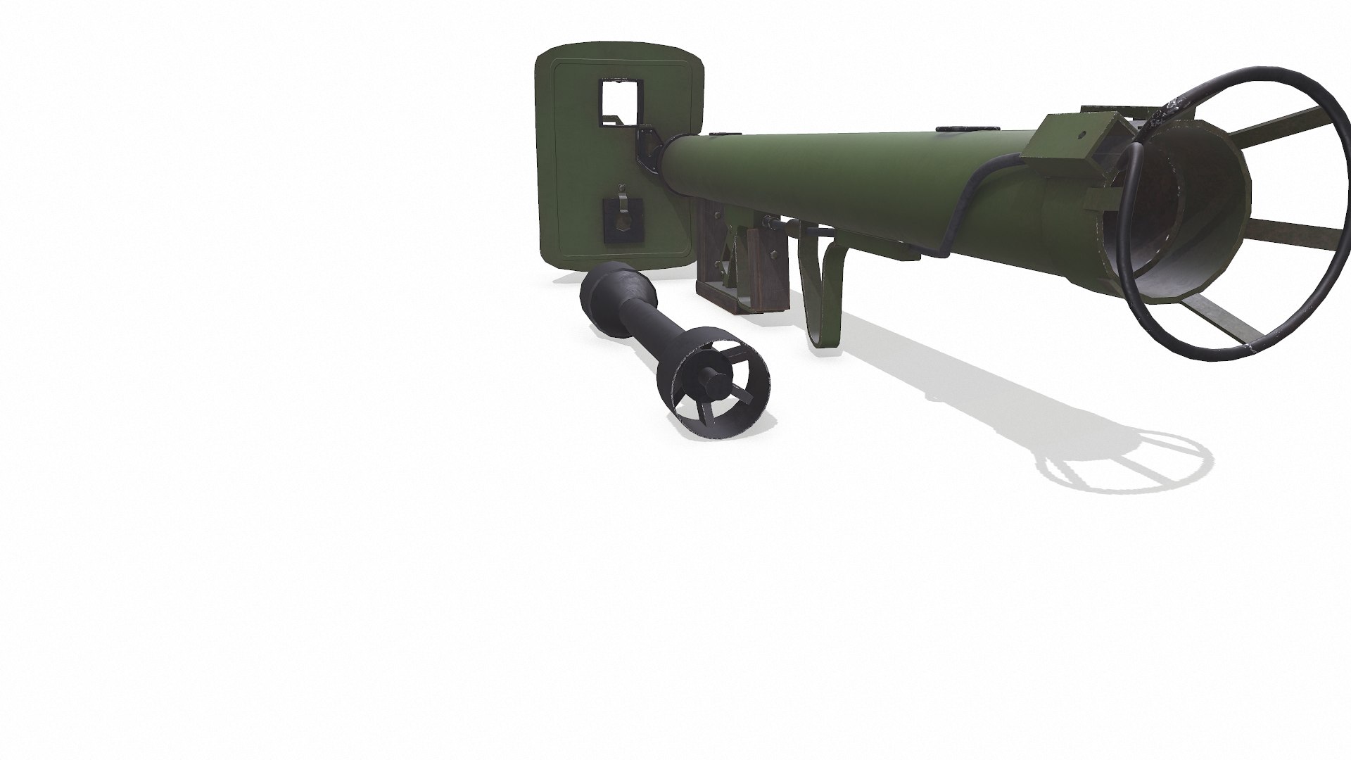 3D Model Panzerschreck Anti Tank Rocket Launcher Low-poly PBR ...