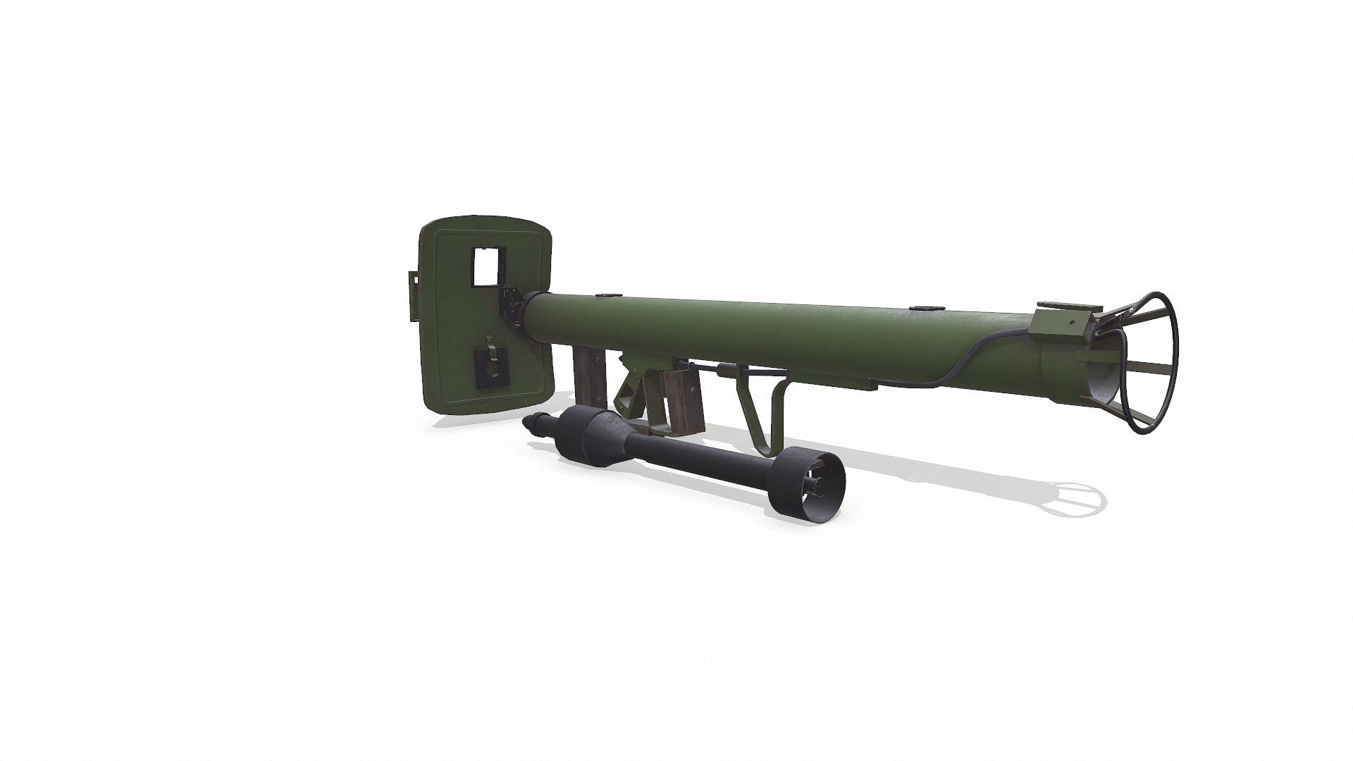 3D Model Panzerschreck Anti Tank Rocket Launcher Low-poly PBR ...