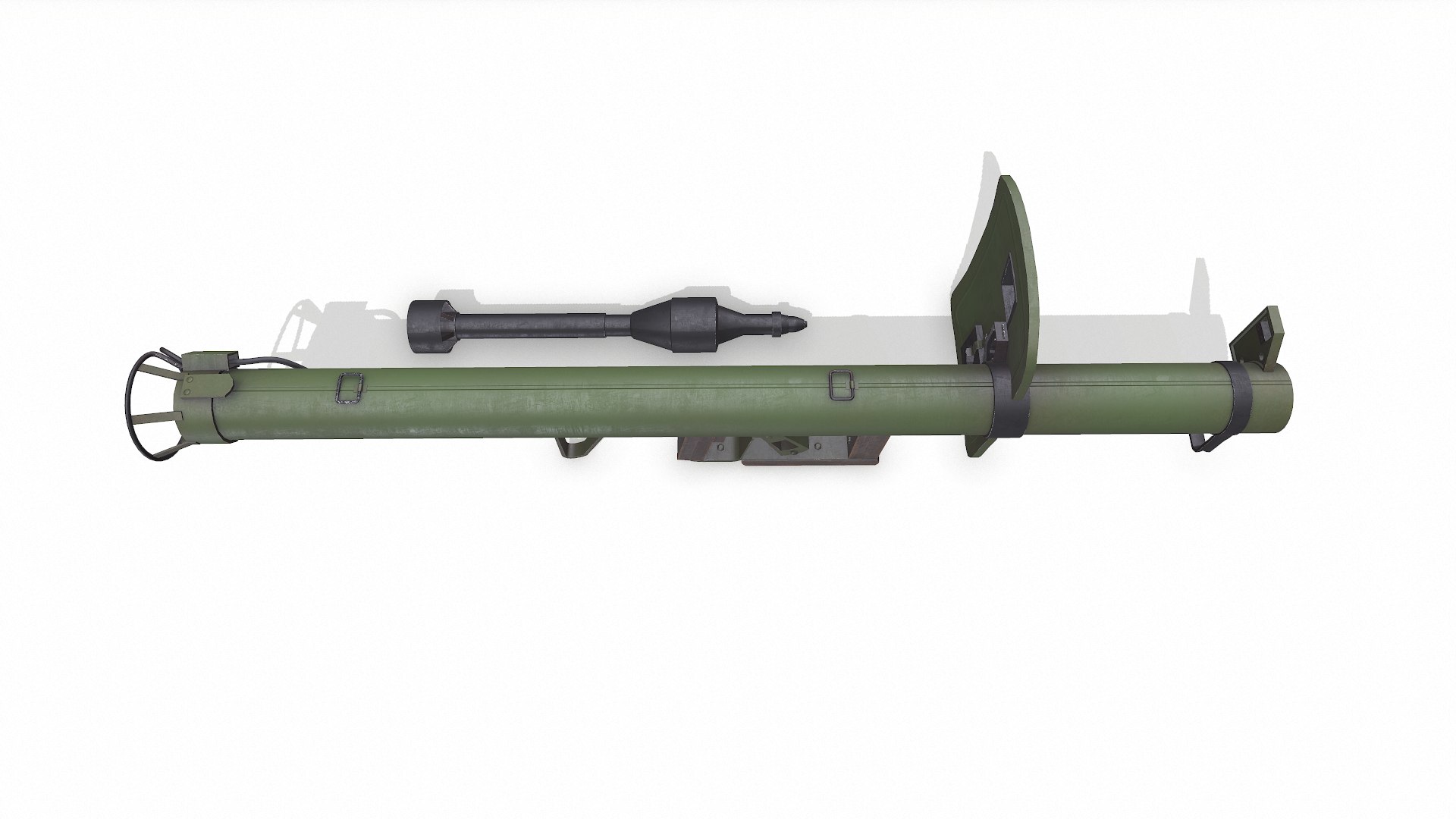 3D Model Panzerschreck Anti Tank Rocket Launcher Low-poly PBR ...