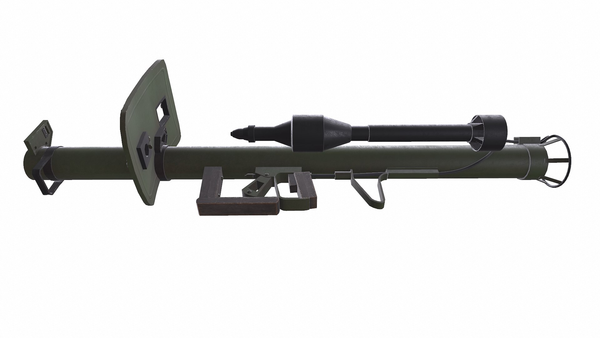 3D Model Panzerschreck Anti Tank Rocket Launcher Low-poly PBR ...