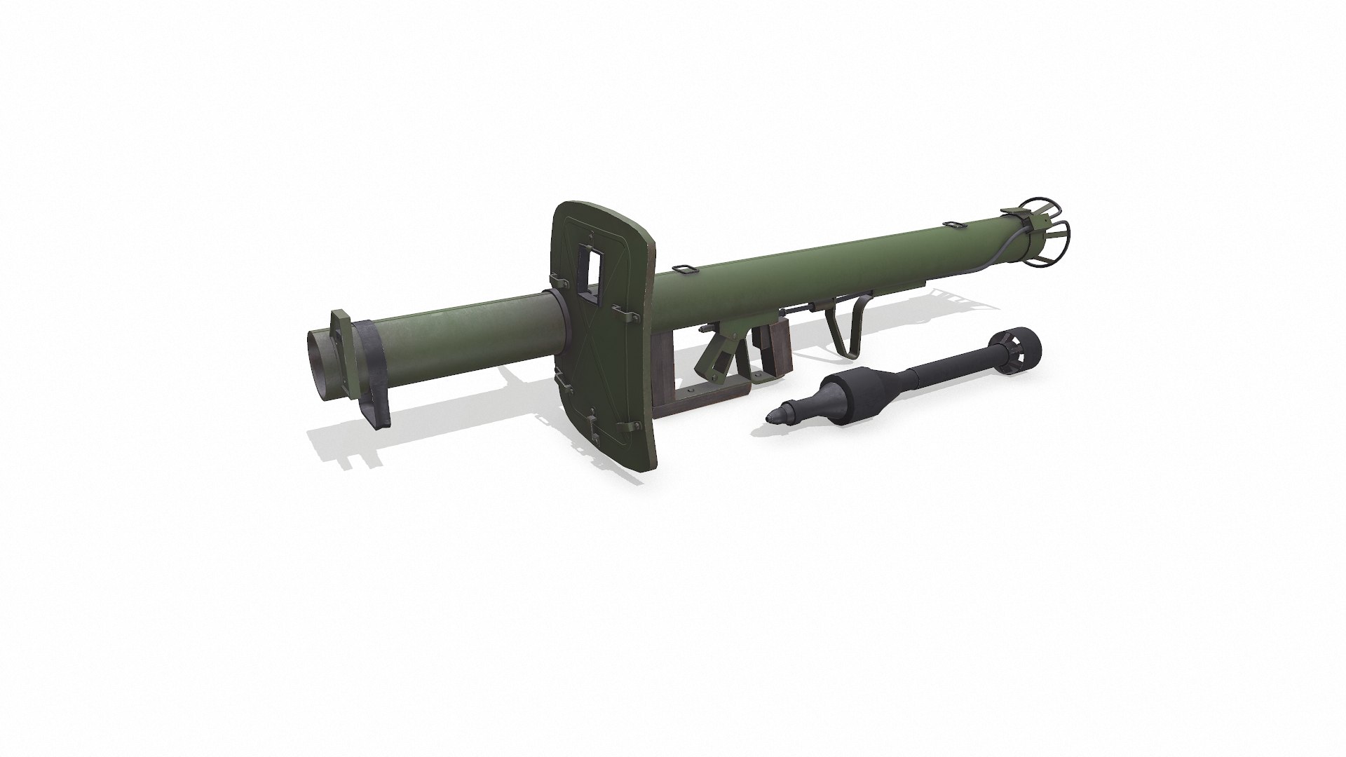 3D Model Panzerschreck Anti Tank Rocket Launcher Low-poly PBR ...