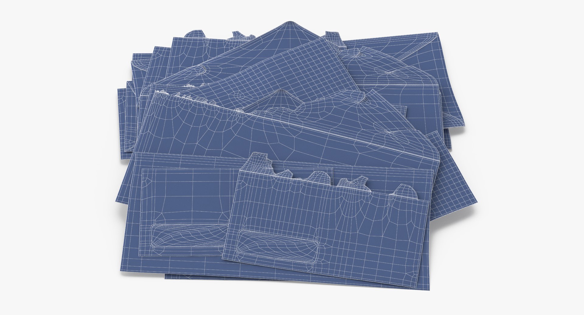 Opened Unopened Mail Pile 3D Model - TurboSquid 1156194