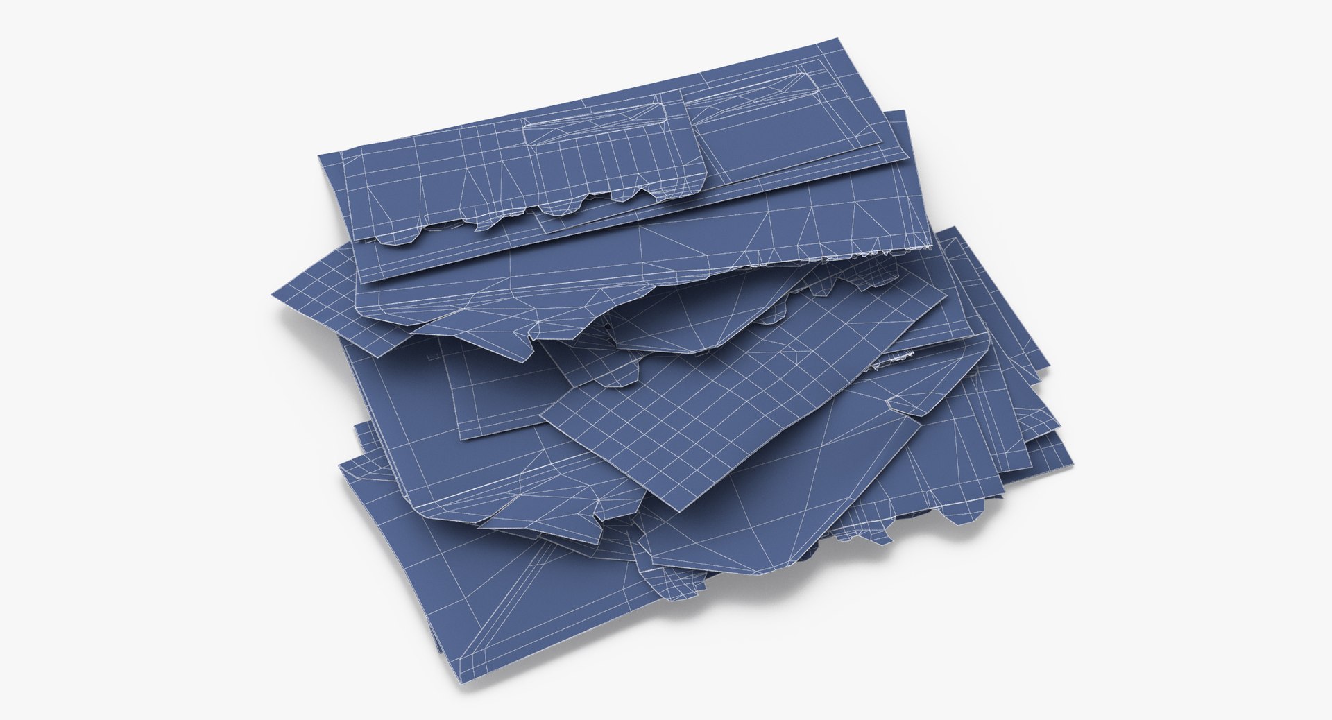 Opened Unopened Mail Pile 3D Model - TurboSquid 1156194
