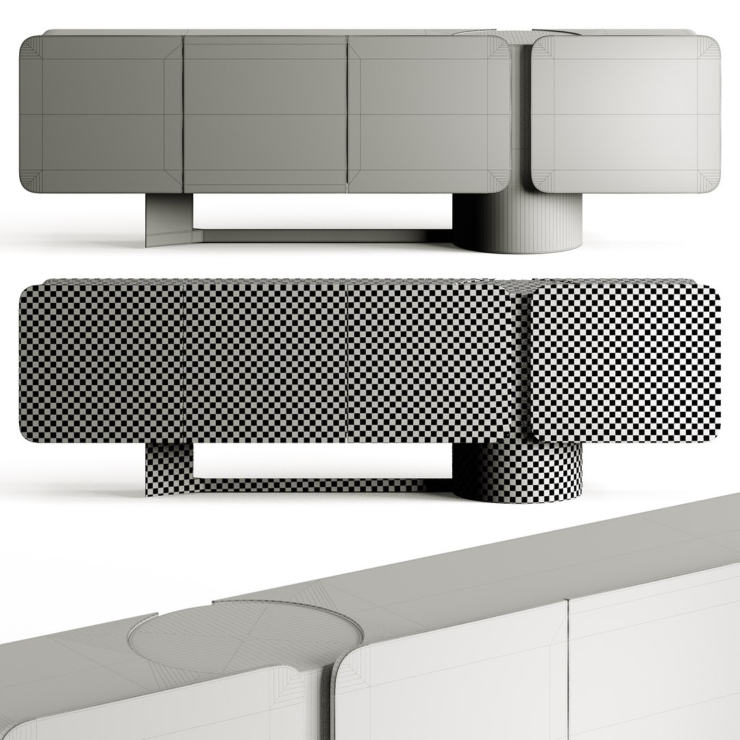3D Enne Titano Sideboard By Maurizio Manzoni - TurboSquid 1960025