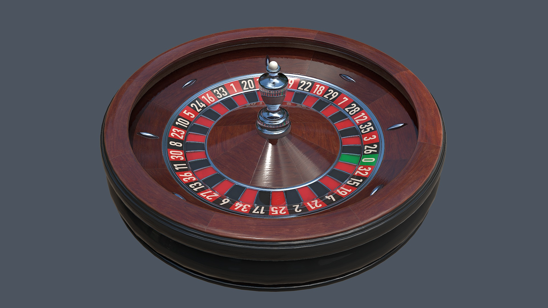 Realtime Roulette Wheel 3D Model - TurboSquid 1879170