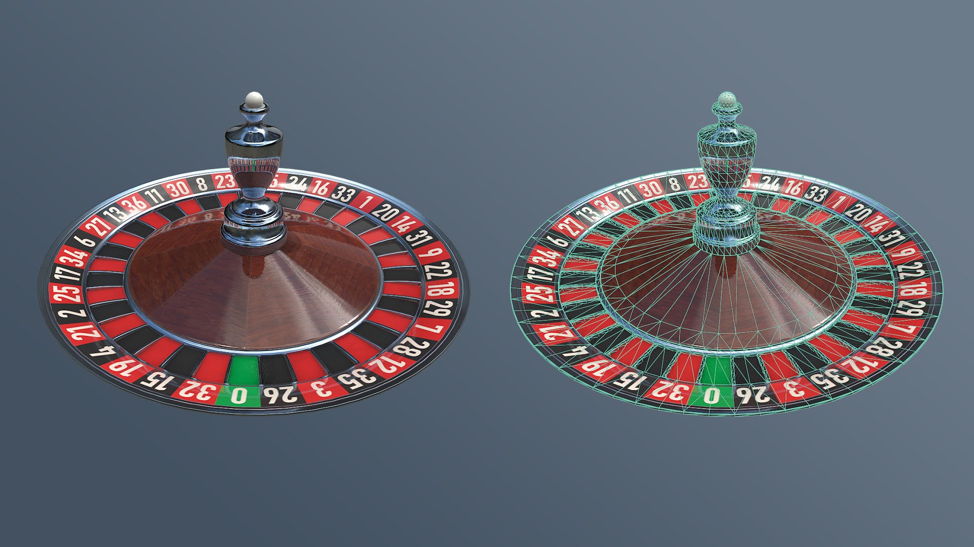 Realtime Roulette Wheel 3D Model - TurboSquid 1879170