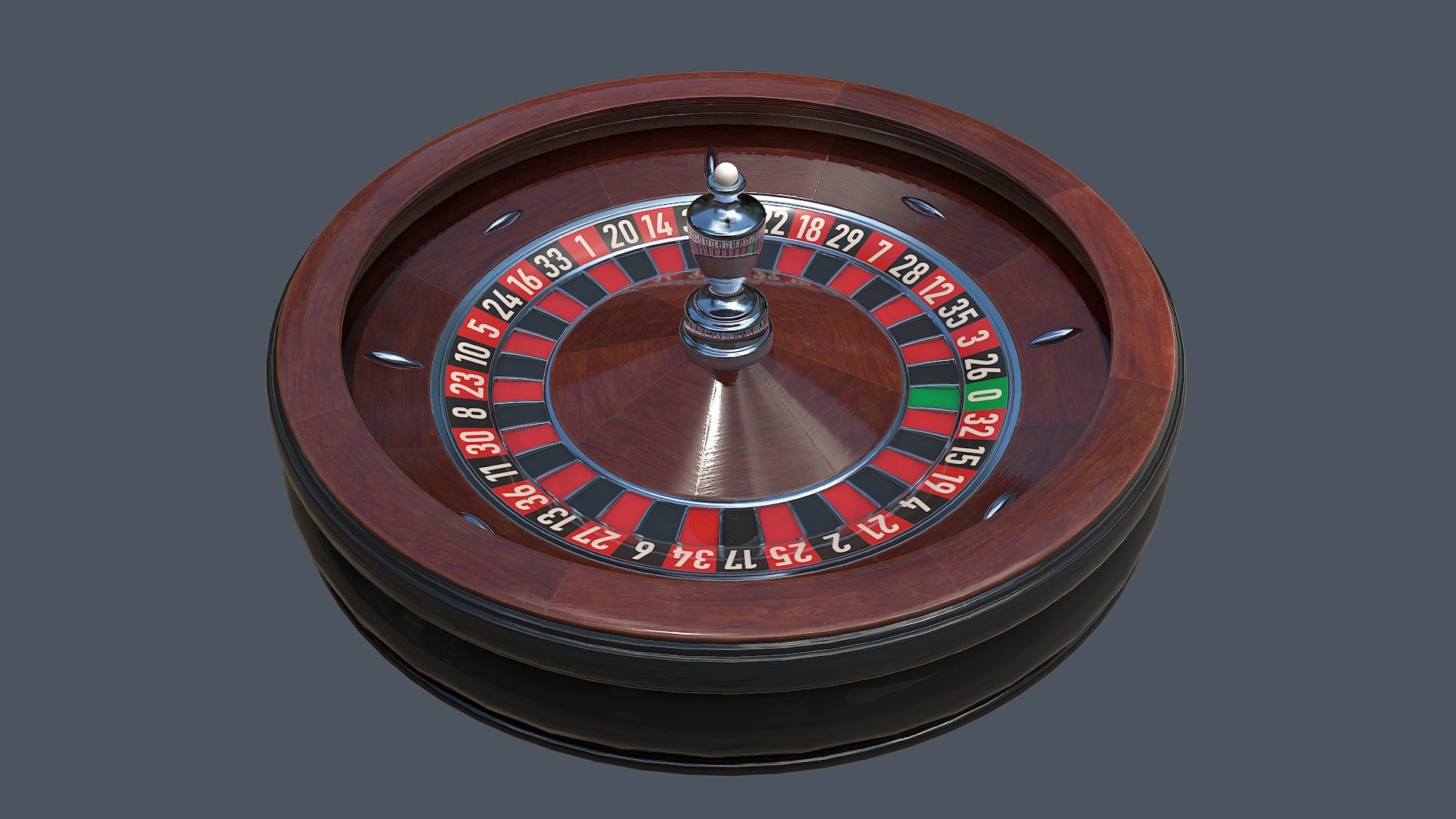 Realtime Roulette Wheel 3D Model - TurboSquid 1879170