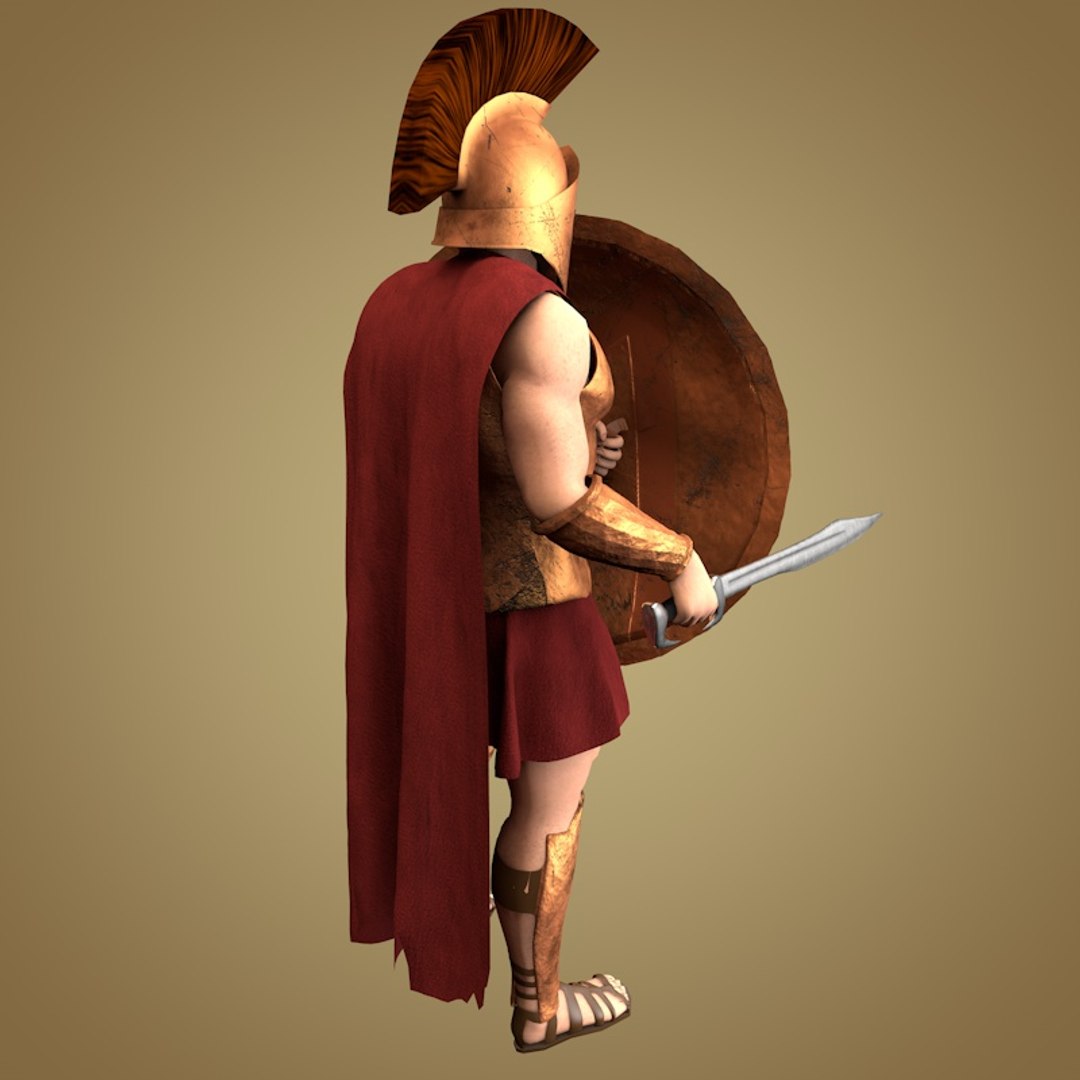 Hoplite Sparta Spartan 3d Model