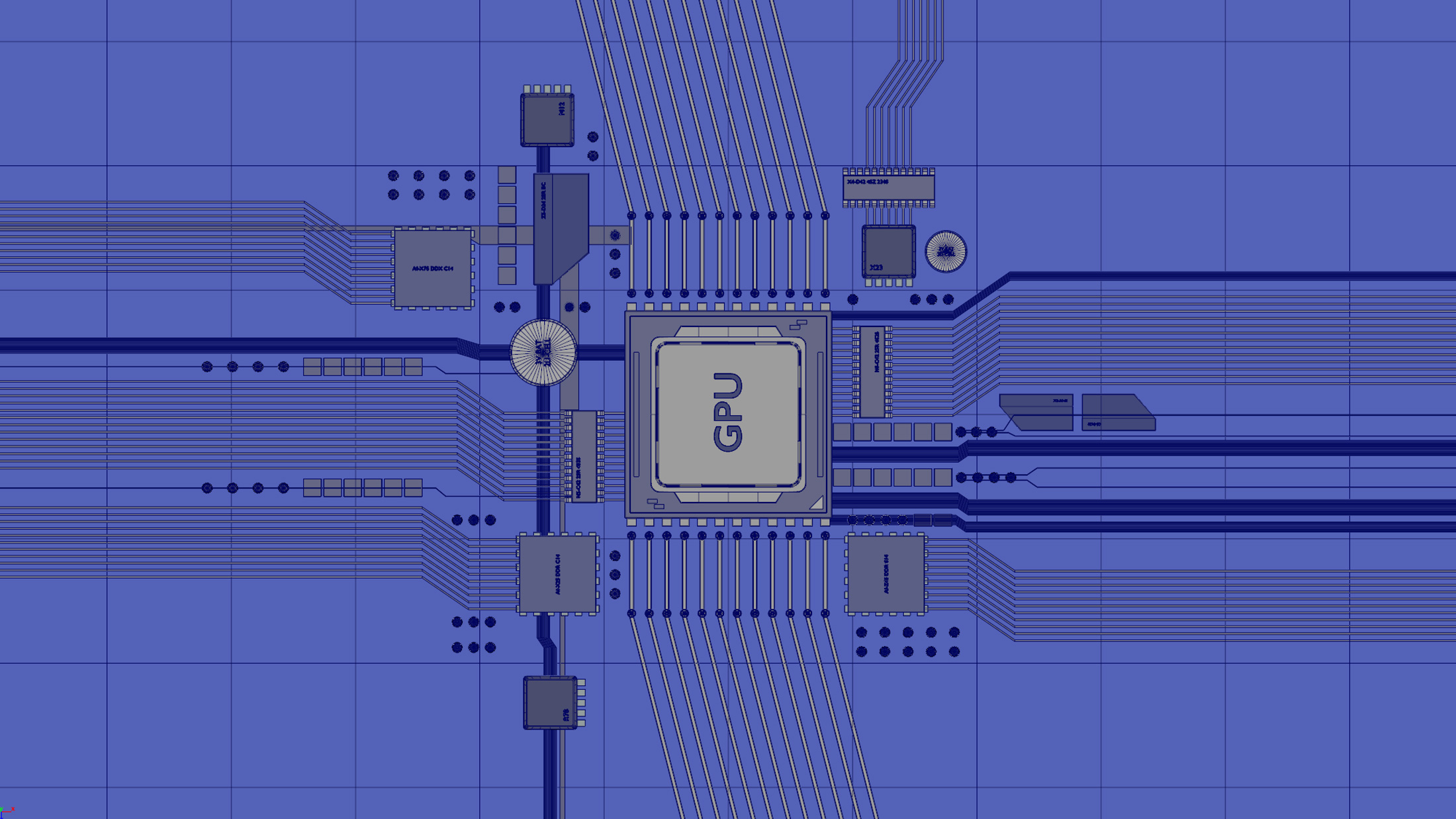 PC Motherboard Cpu Gpu 3D Scene 3D model - TurboSquid 1897100