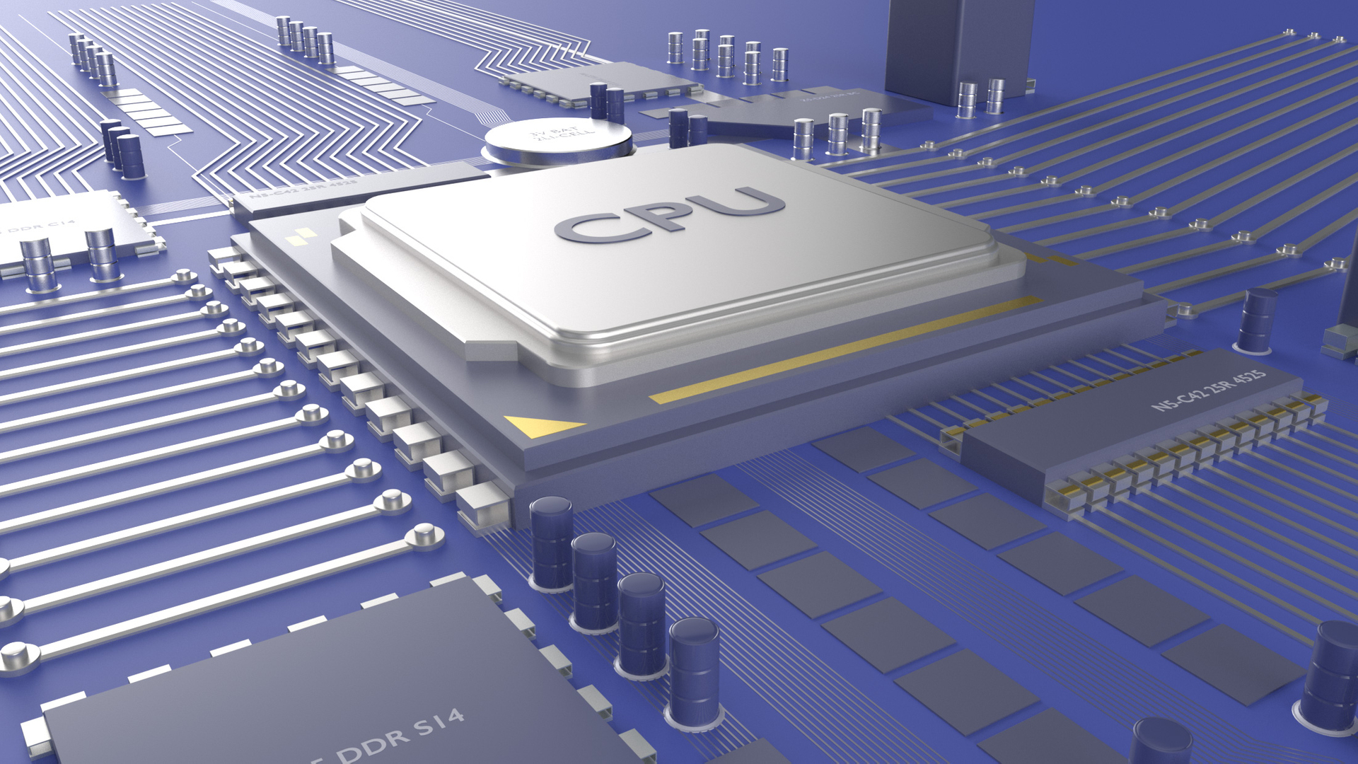 PC Motherboard Cpu Gpu 3D Scene 3D model - TurboSquid 1897100