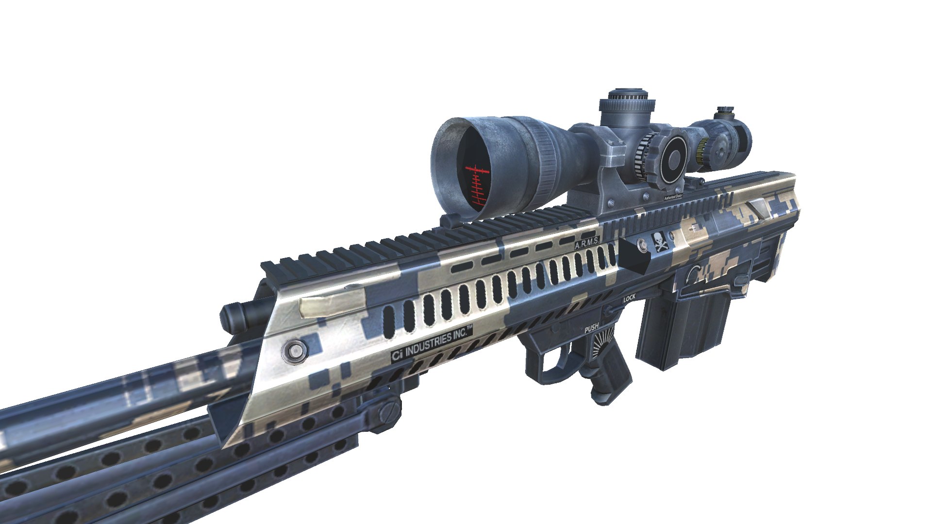 34-barrett-gun Model 3d Game Ready Model Low-poly 3D Model 3D ...