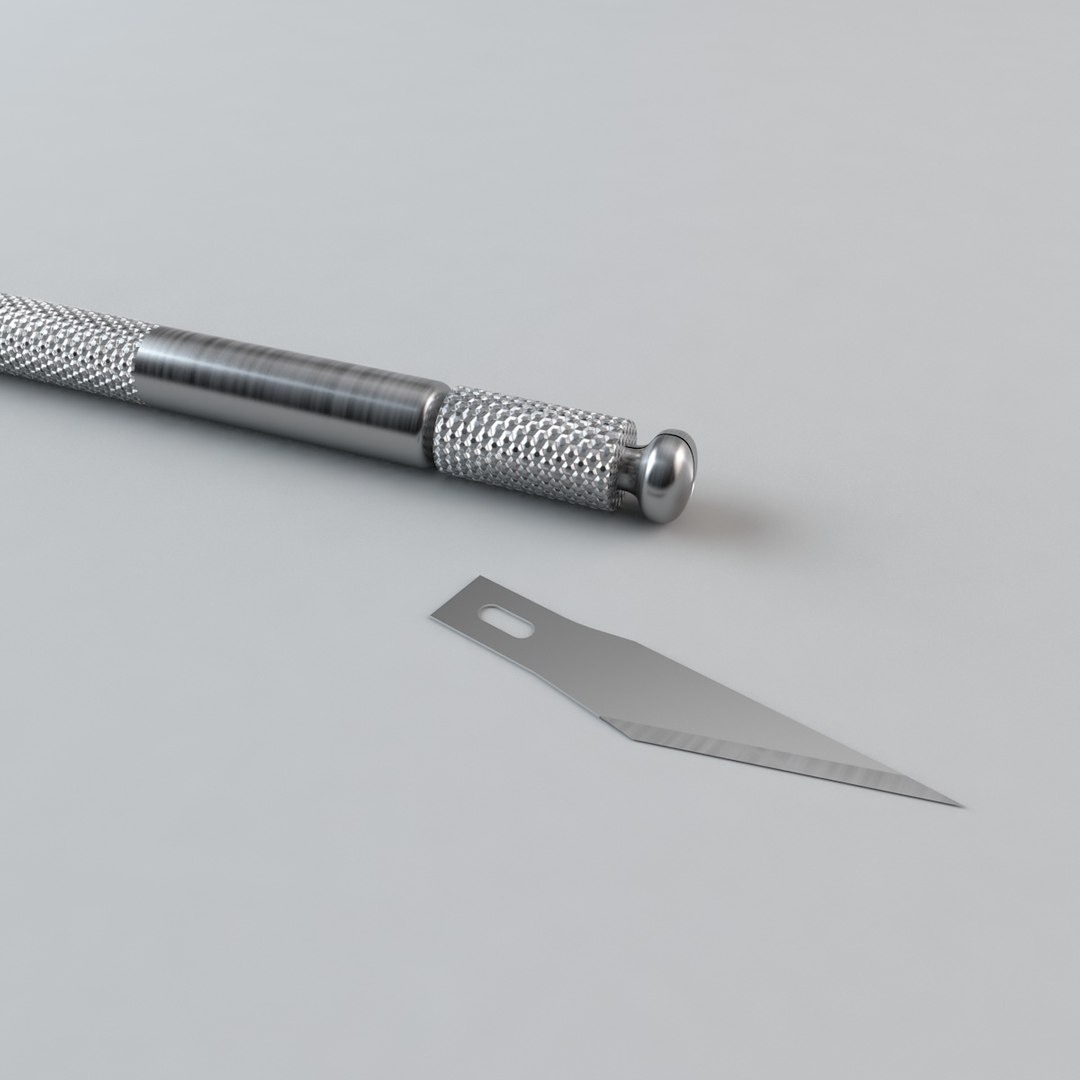 Exacto Knife Blade 3d Model