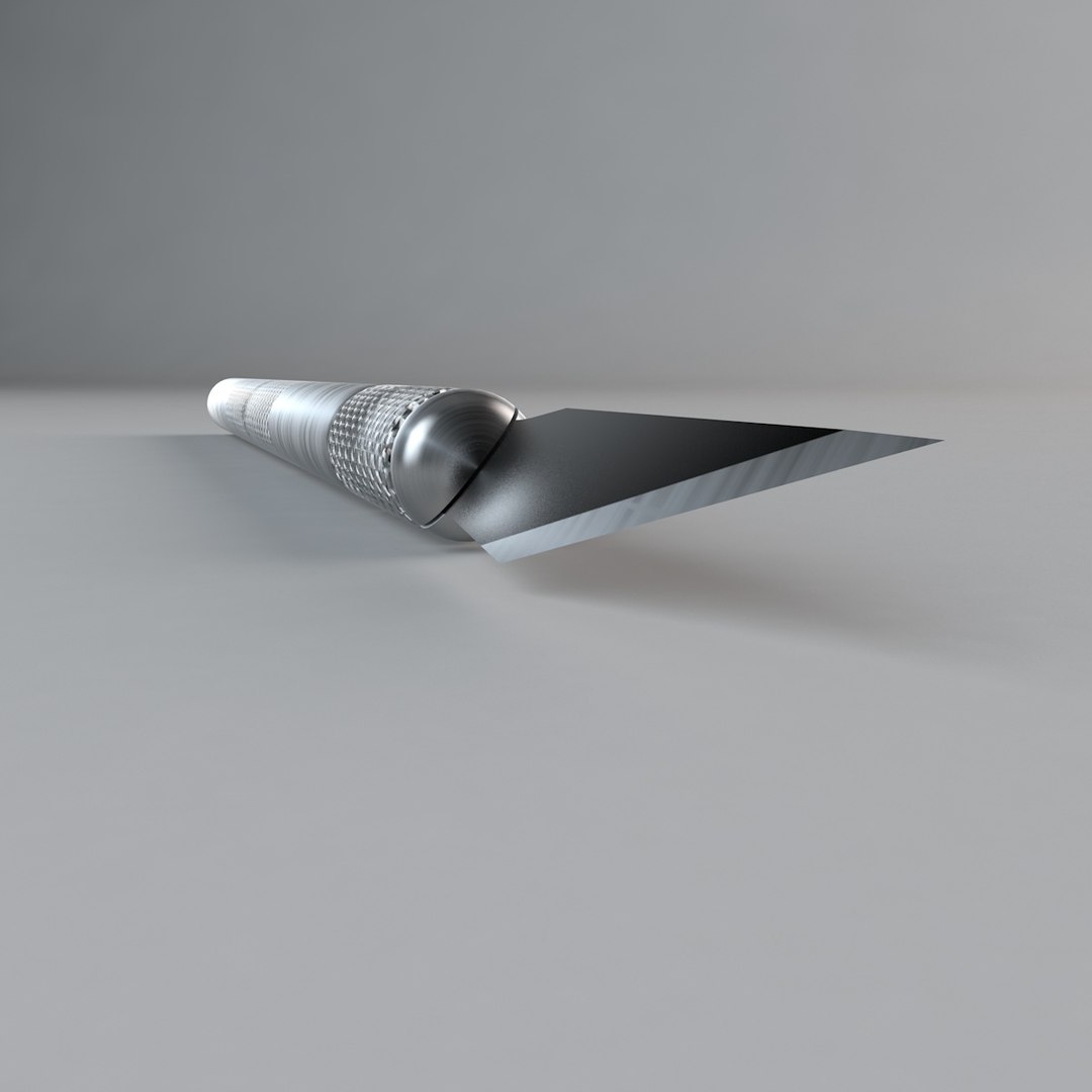 Exacto Knife Blade 3d Model
