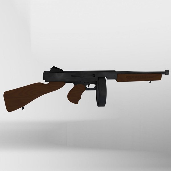 3d thompson submachine gun