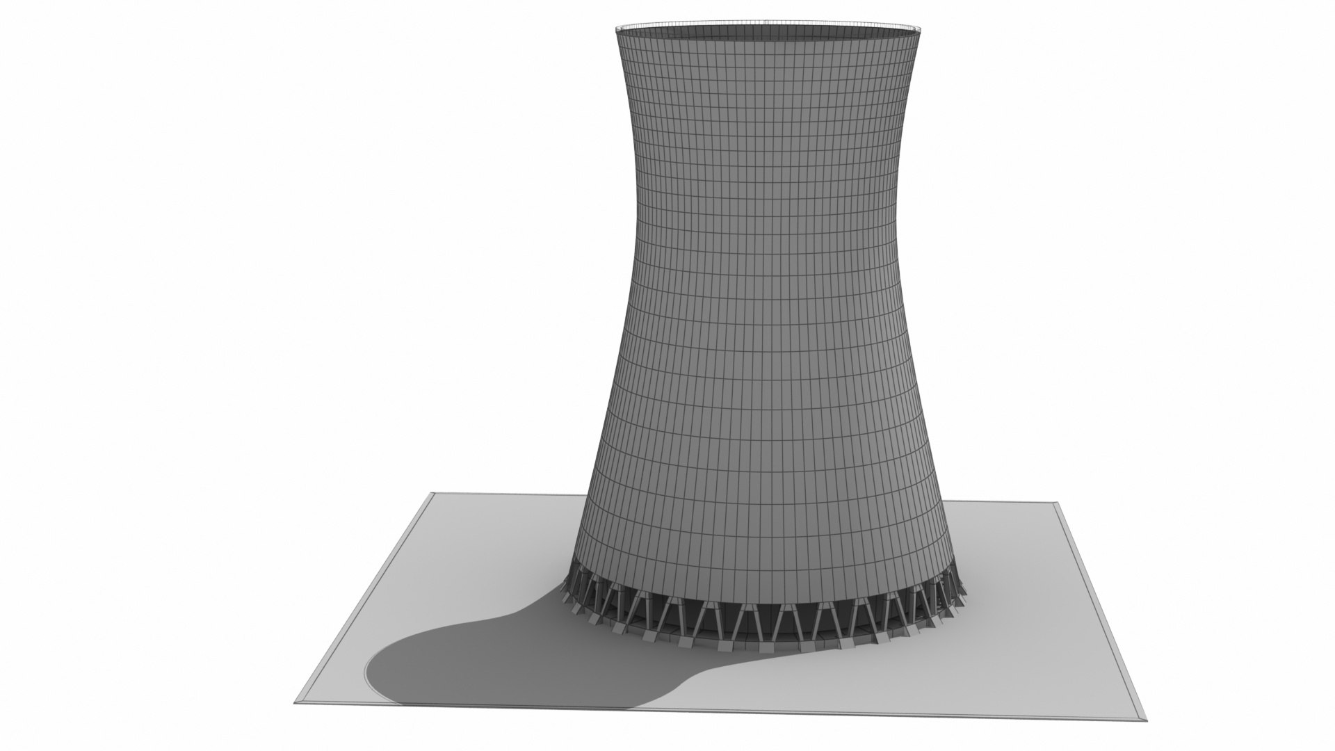 3D Nuclear Tower Plant - TurboSquid 1706572