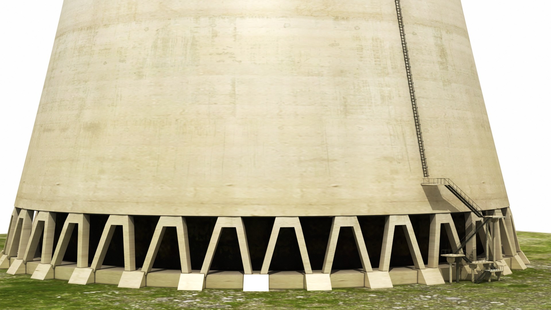 3D Nuclear Tower Plant - TurboSquid 1706572