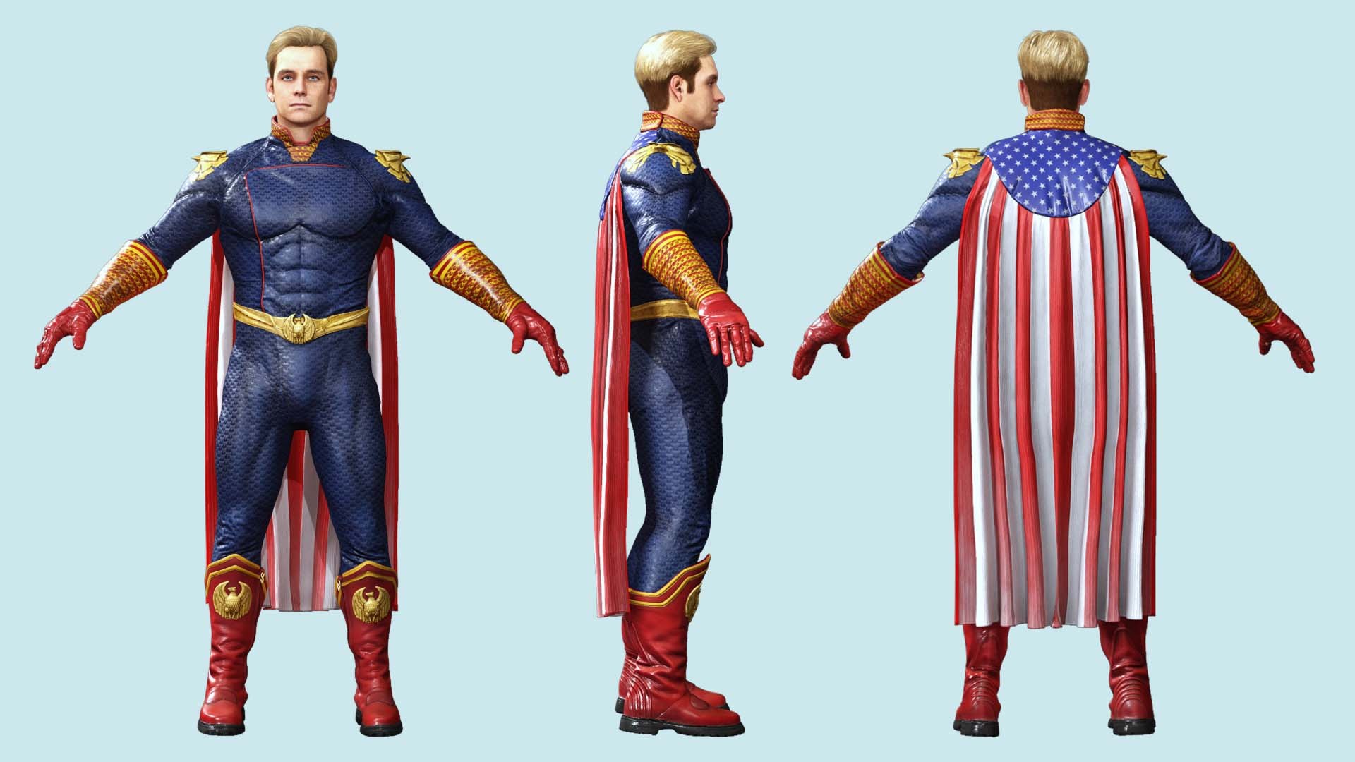 3D Homelander The Boys Ready Low-poly - TurboSquid 2193408