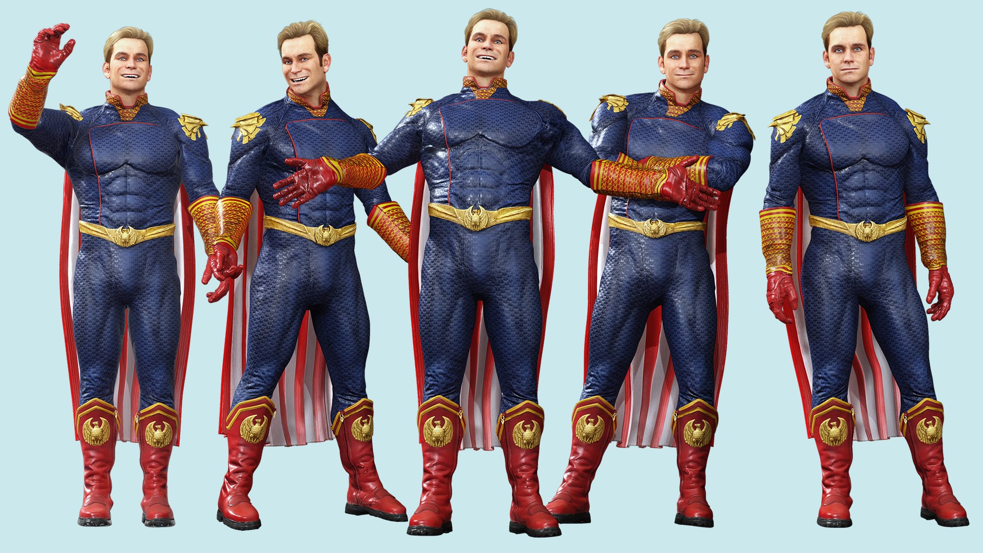3D Homelander The Boys Ready Low-poly - TurboSquid 2193408