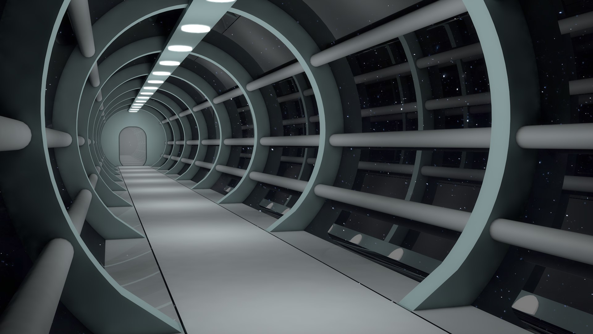 3D Sci Fi Tunnel - TurboSquid 2135989