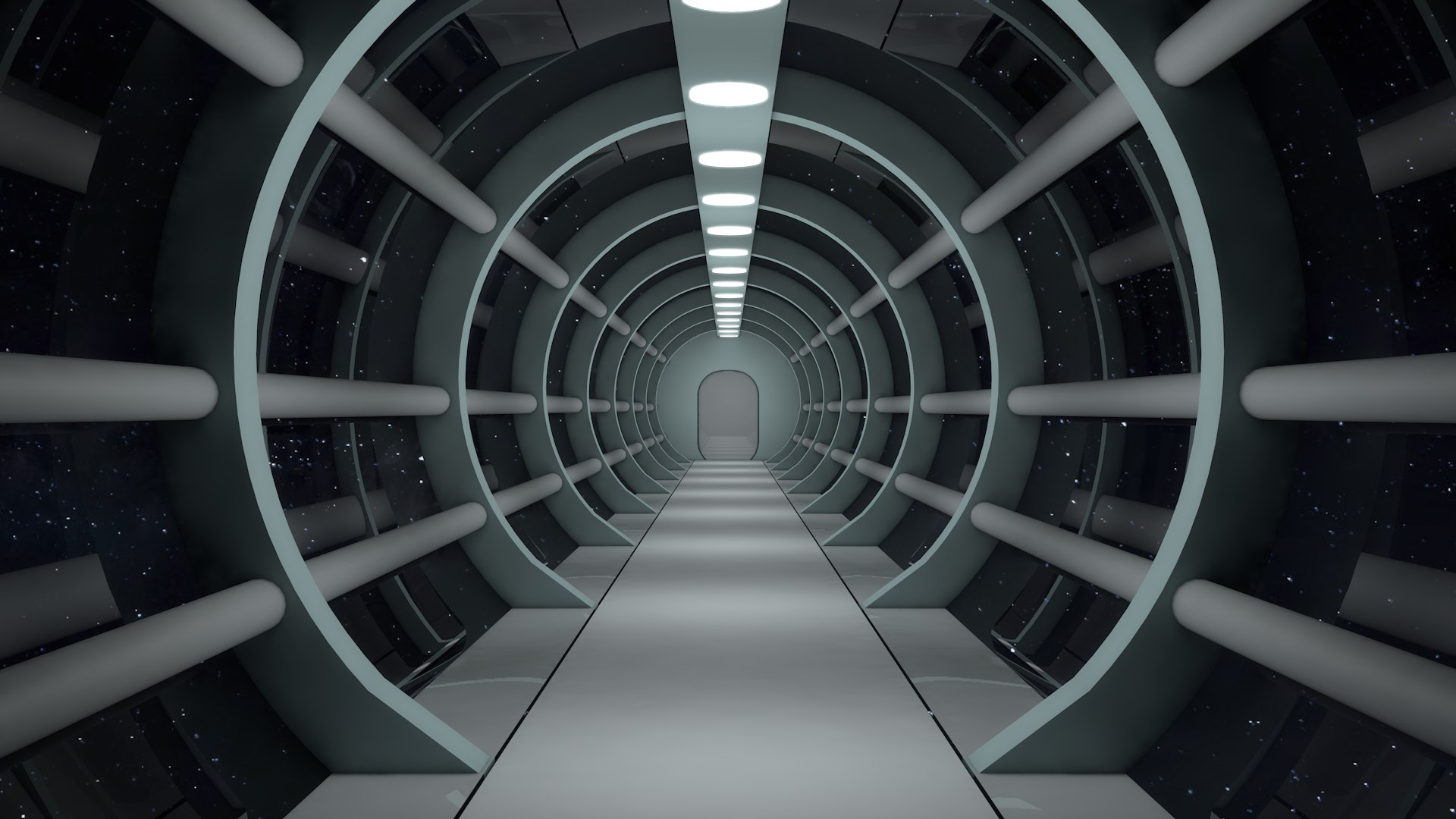 3D Sci Fi Tunnel - TurboSquid 2135989