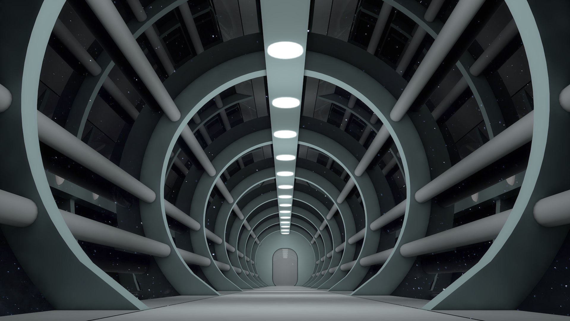 3D Sci Fi Tunnel - TurboSquid 2135989