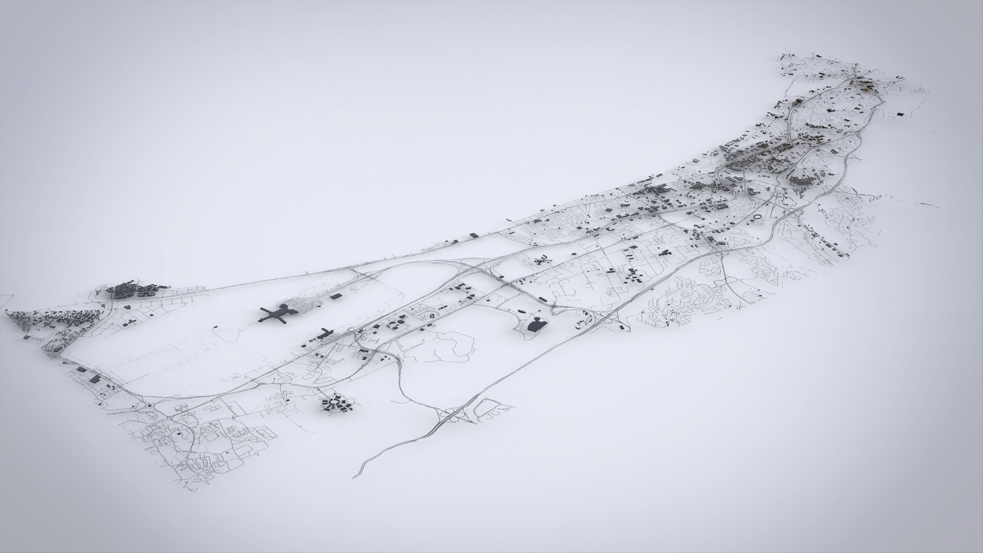 Cityscape Muscat Oman 3D - TurboSquid 1804913