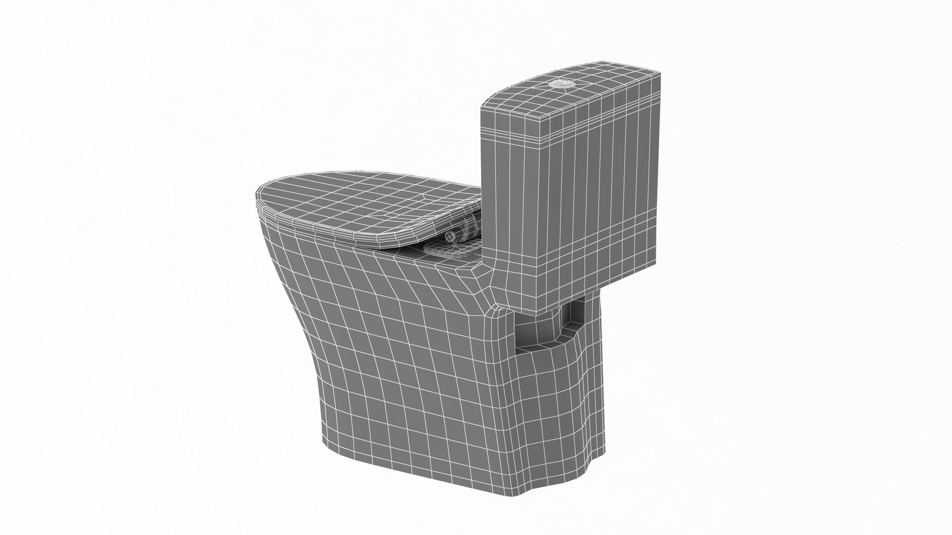 Toilet Piece One-piece Model - TurboSquid 1565324