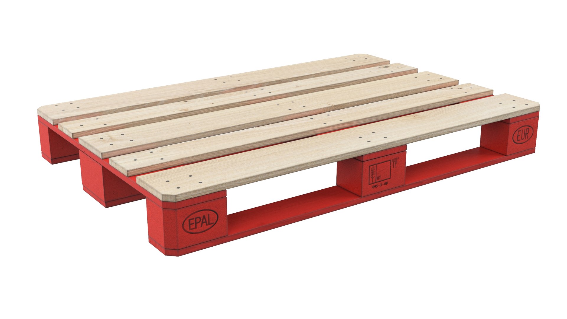 Pallet Red 3D Model - TurboSquid 2013015