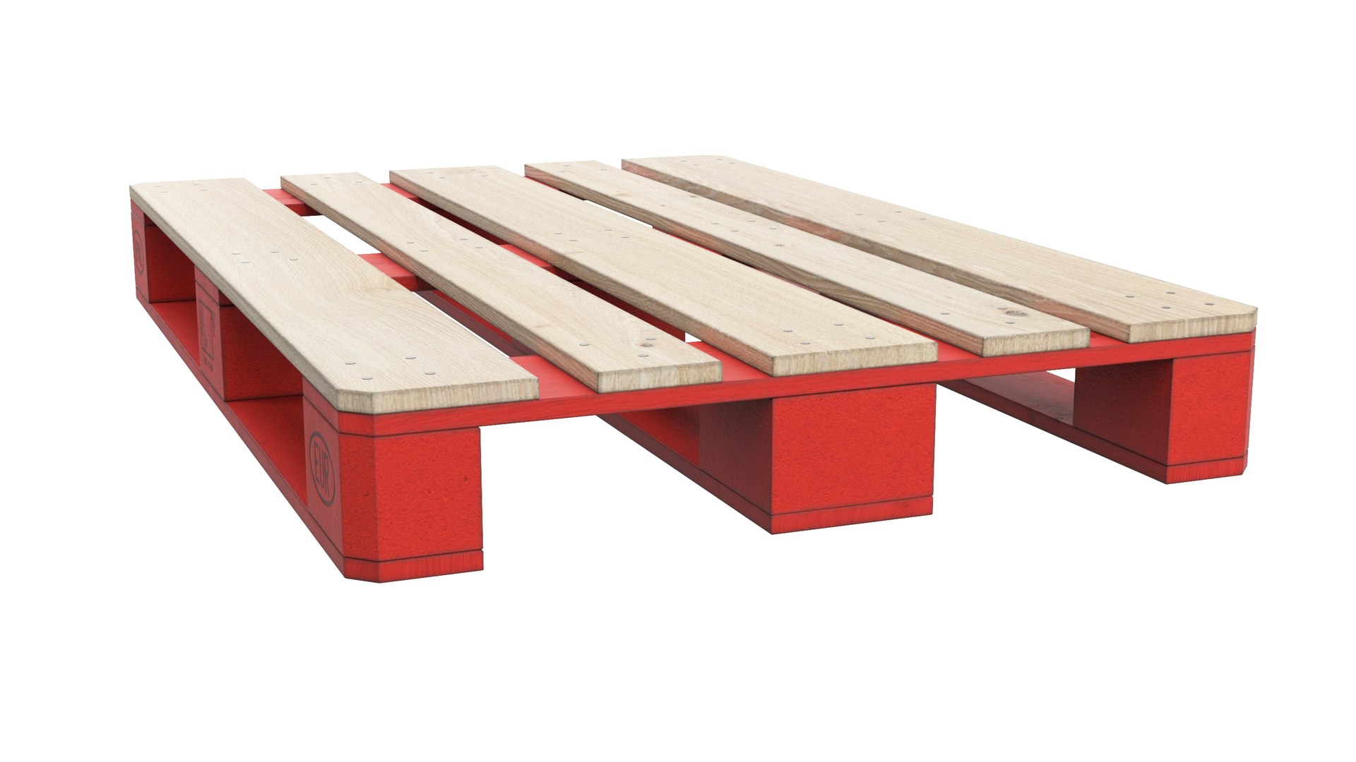 Pallet Red 3D Model - TurboSquid 2013015