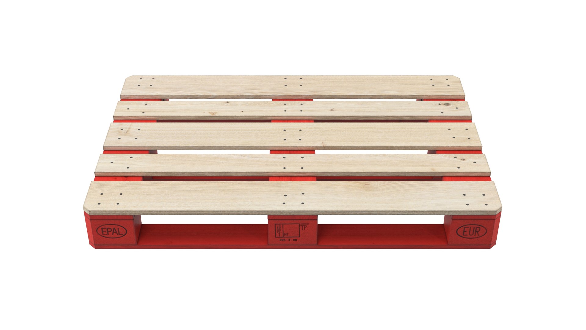Pallet Red 3D Model - TurboSquid 2013015