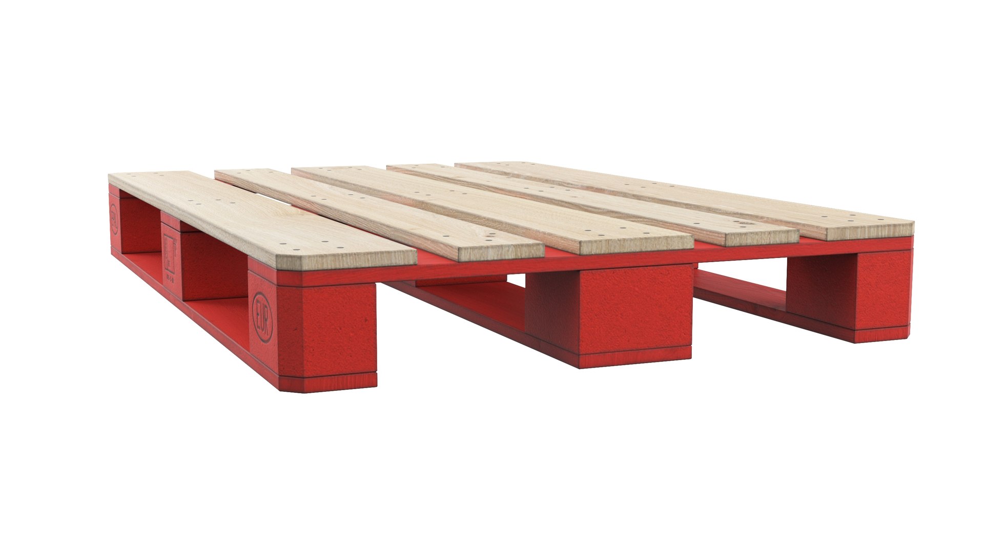Pallet Red 3D Model - TurboSquid 2013015