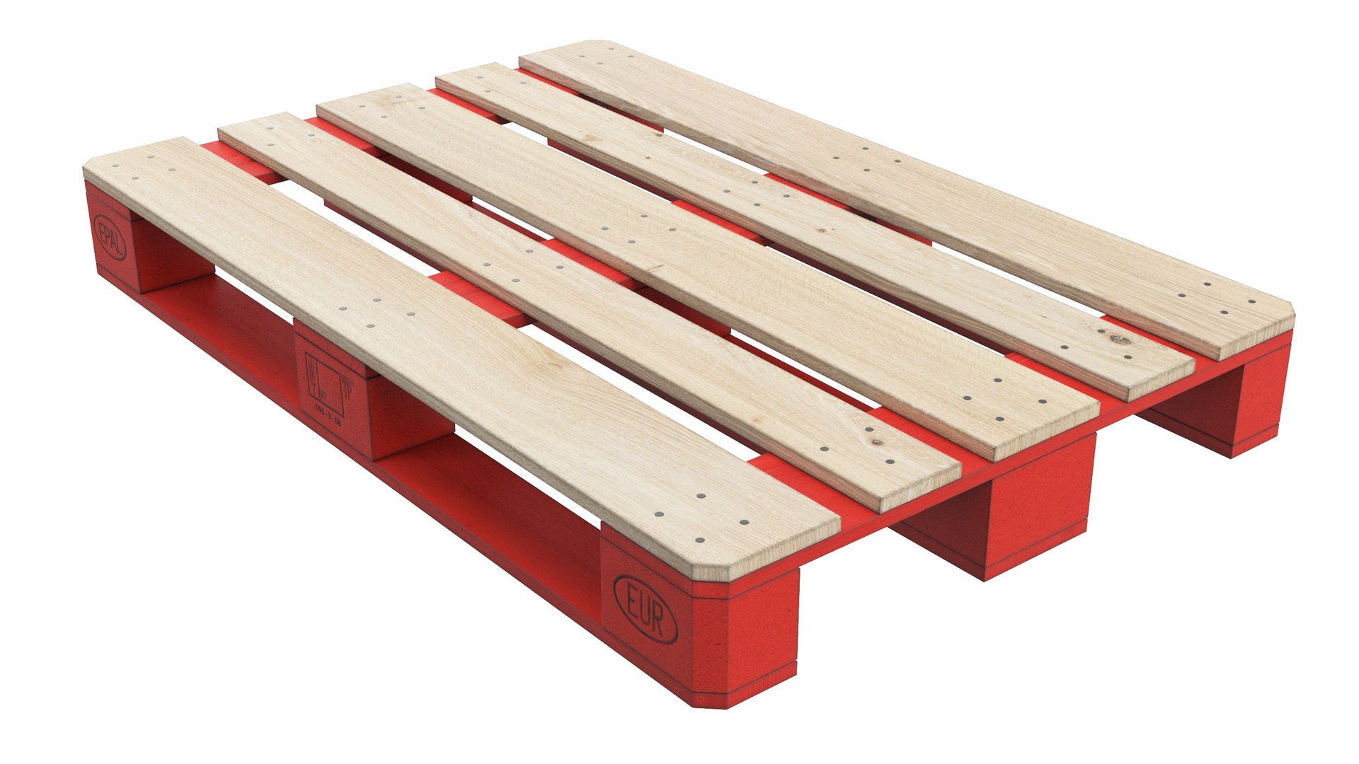 Pallet Red 3D Model - TurboSquid 2013015