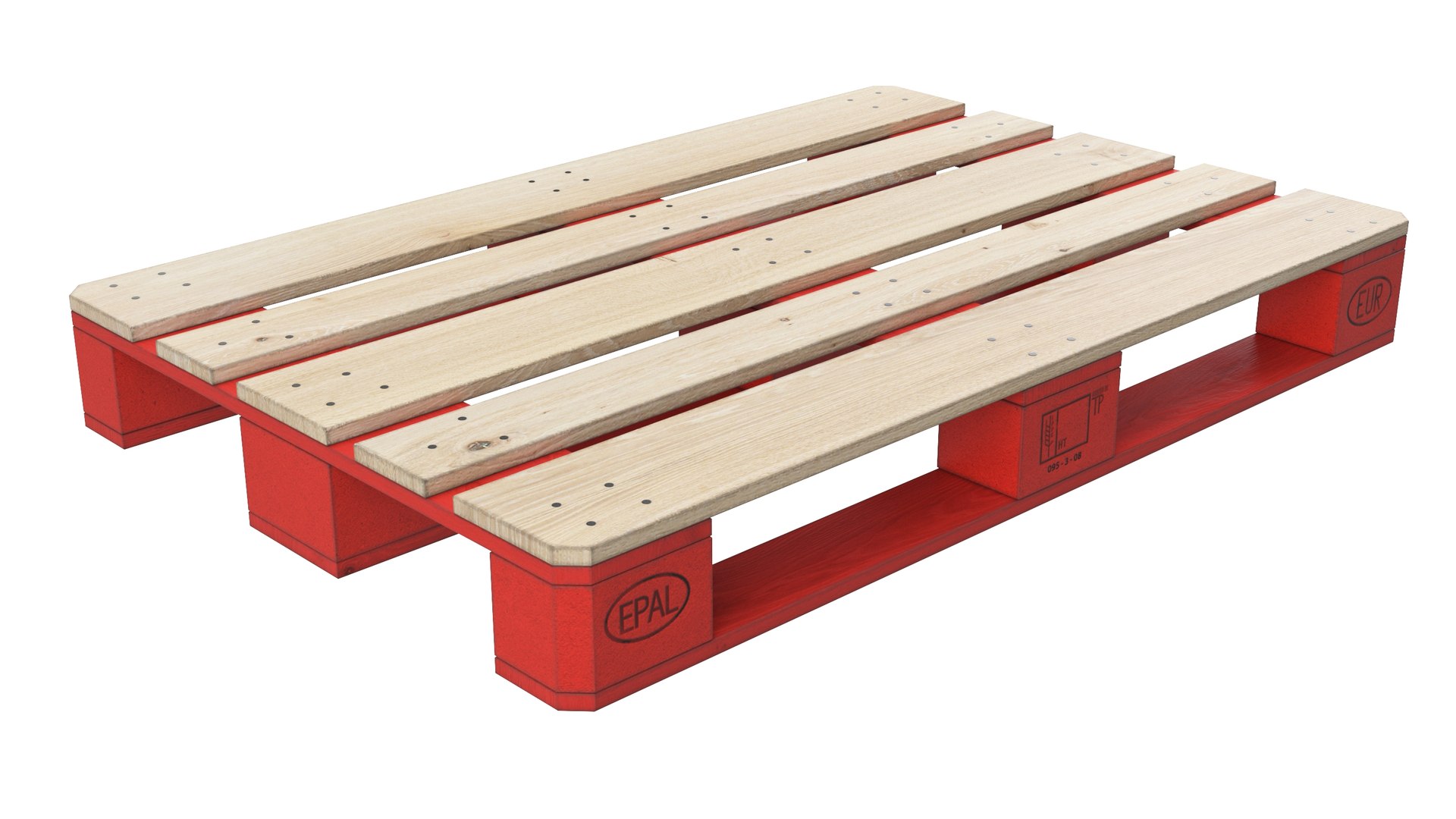 Pallet Red 3D Model - TurboSquid 2013015