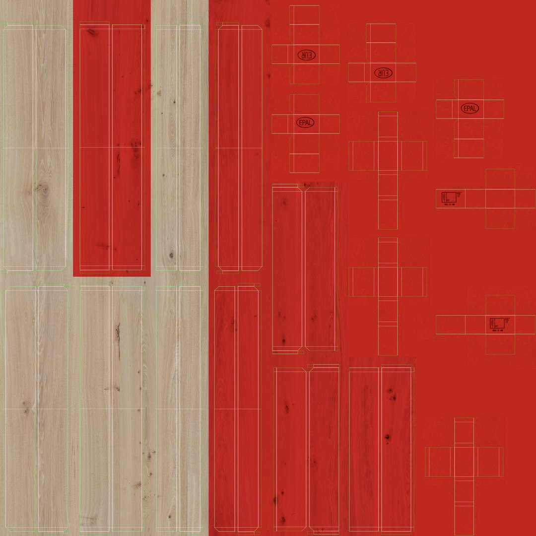 Pallet Red 3D Model - TurboSquid 2013015
