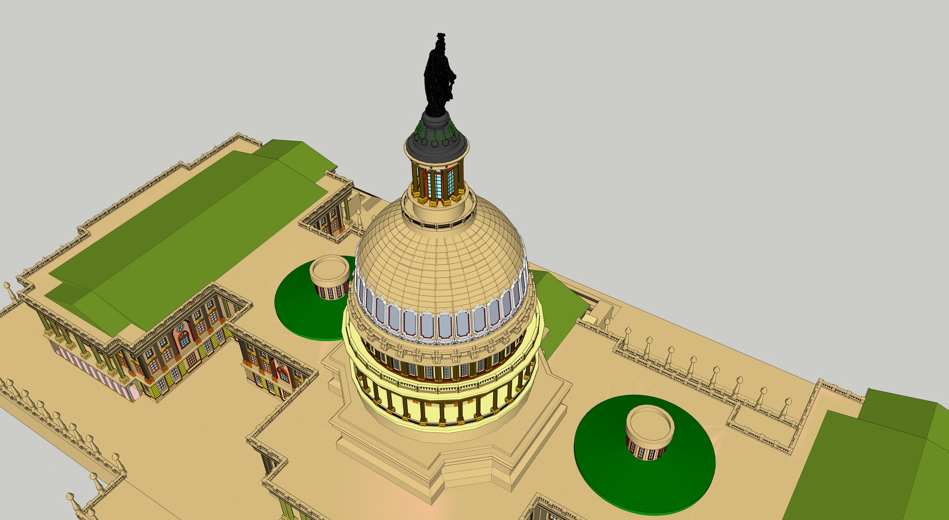 3D Model USA CAPITAL BUILDING - TurboSquid 1722711