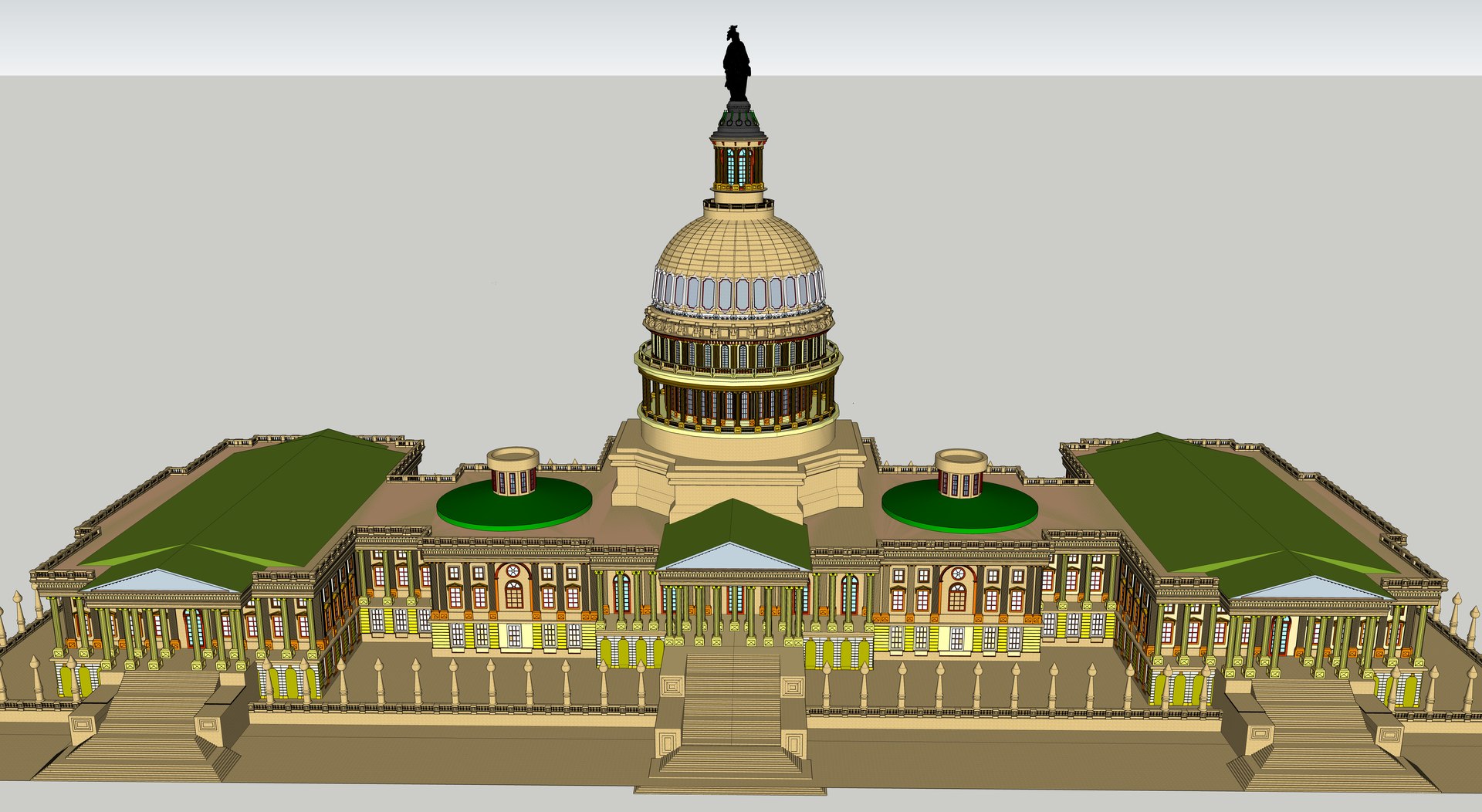 3D Model USA CAPITAL BUILDING - TurboSquid 1722711