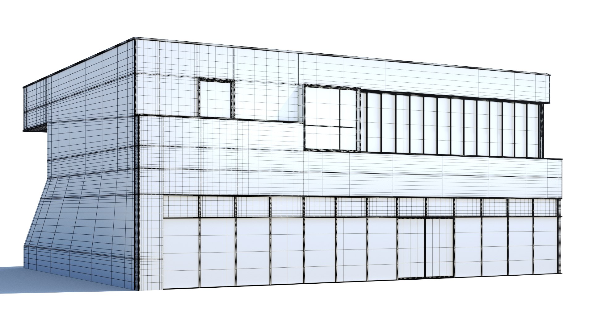 Restaurant Building 3D Model - TurboSquid 2127438