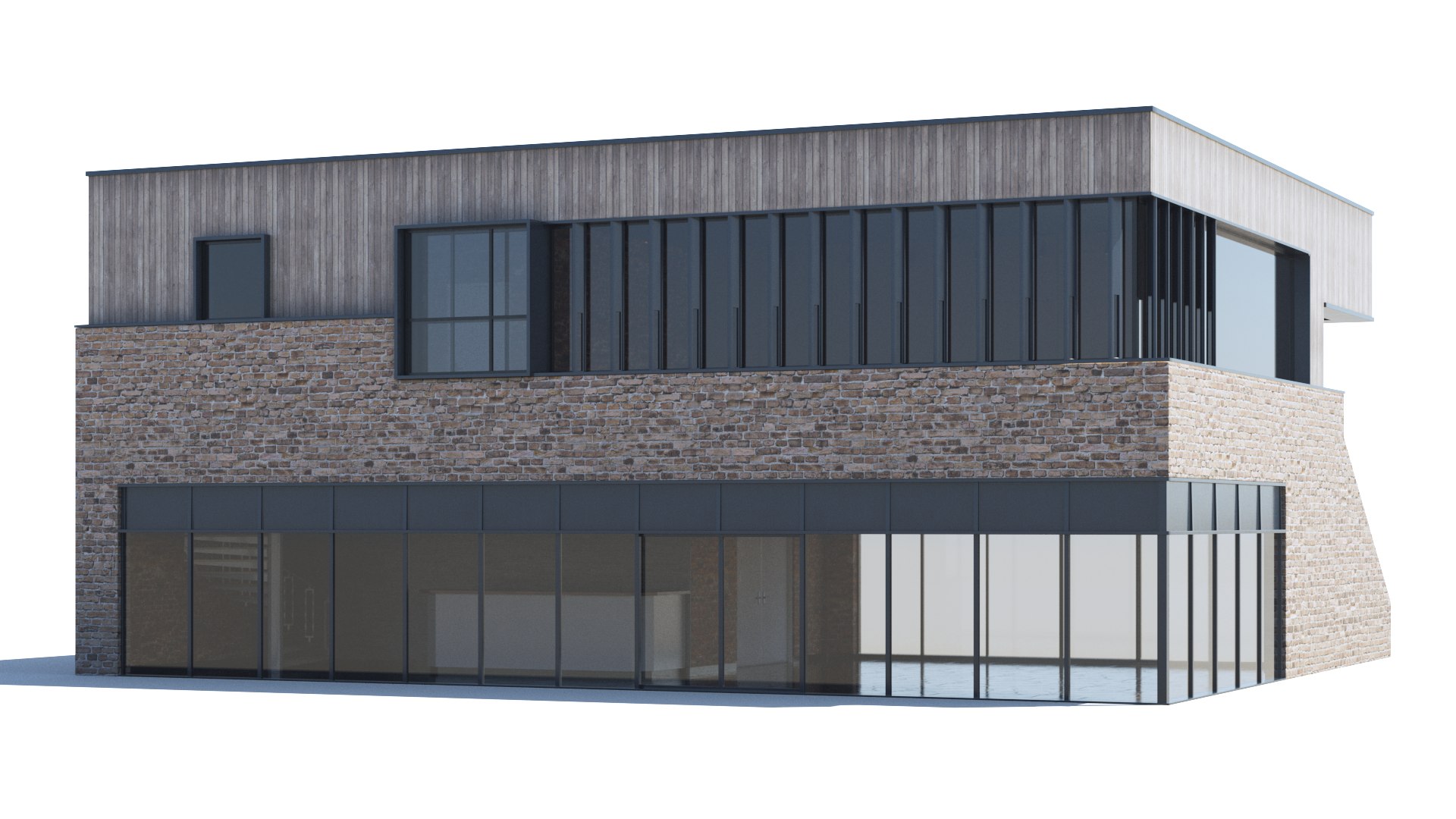 Restaurant Building 3D Model - TurboSquid 2127438