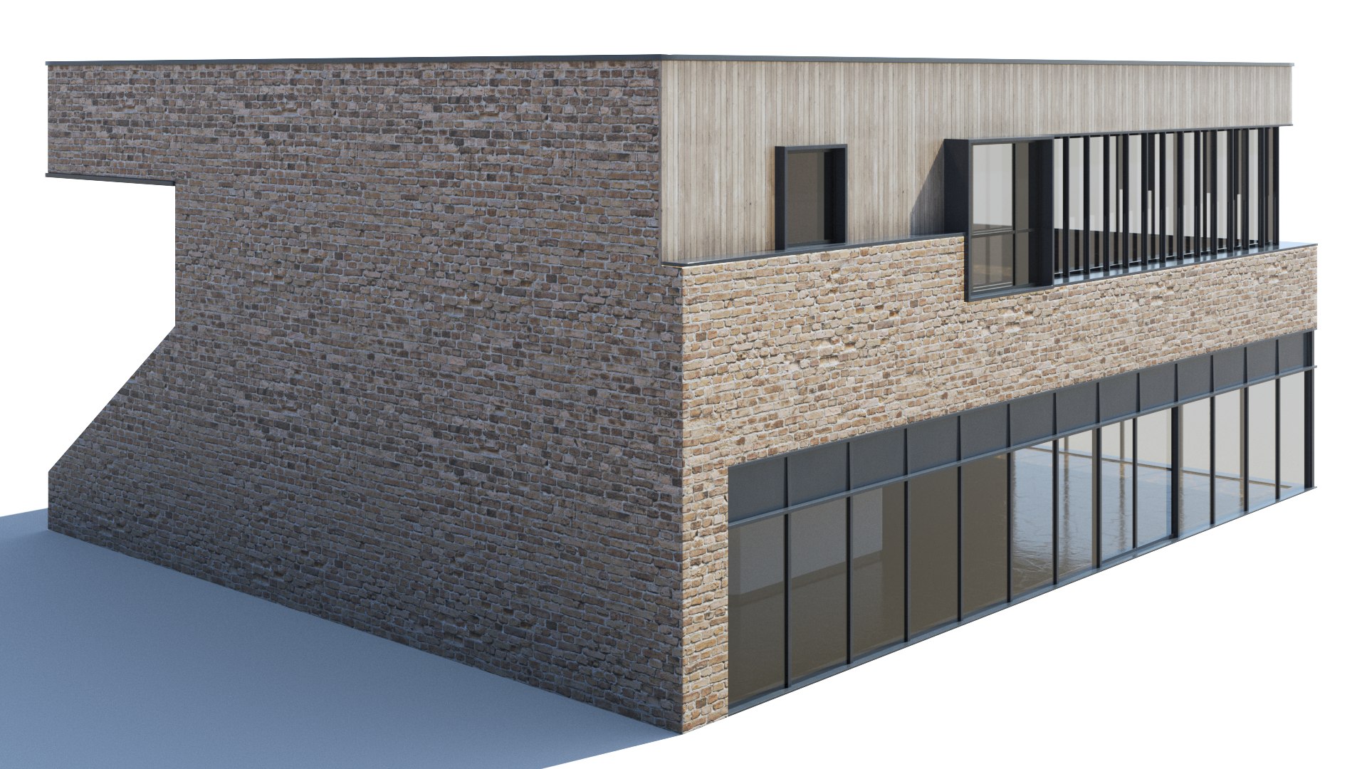 Restaurant Building 3D Model - TurboSquid 2127438